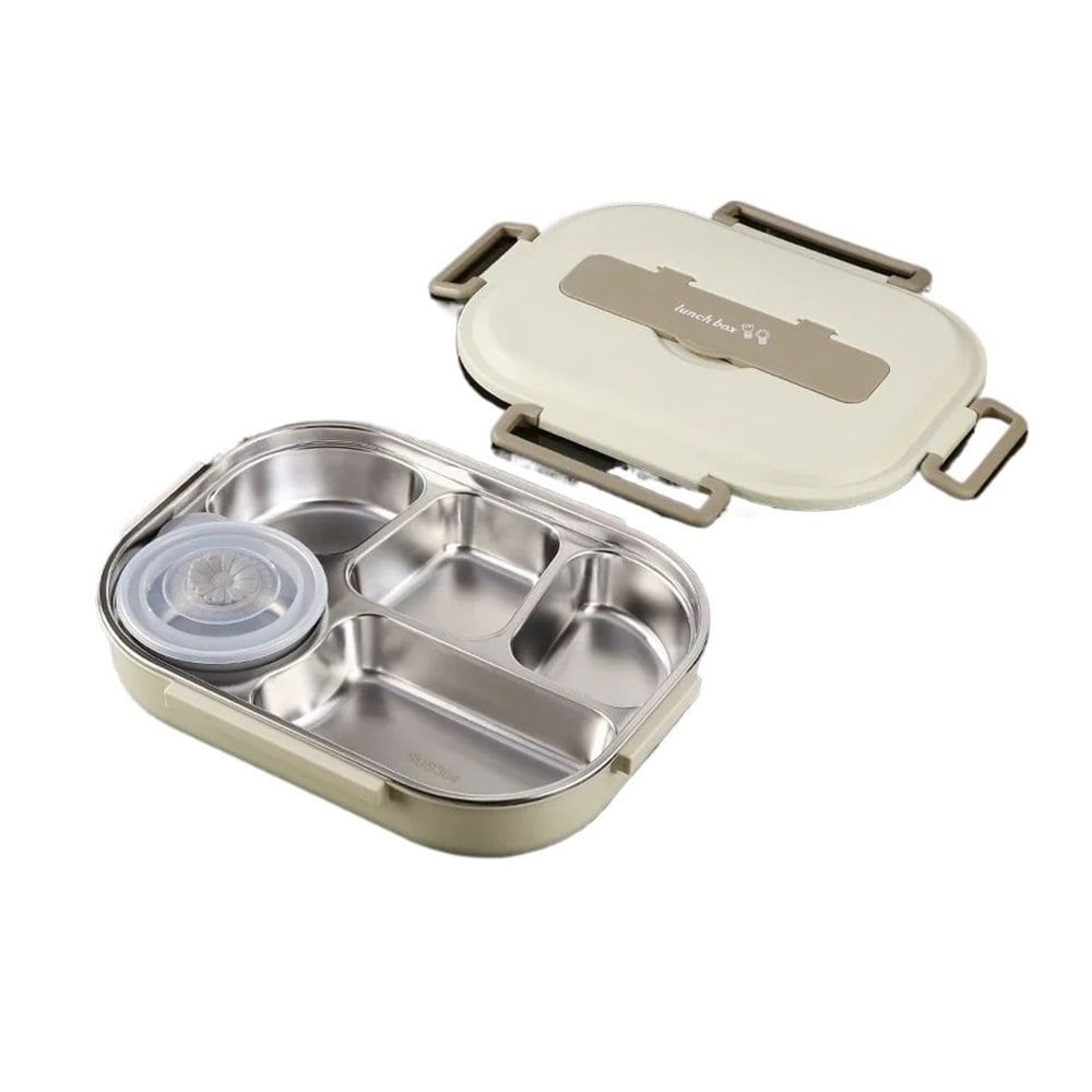 Insulated Lunch Box 304 Stainless Steel Lunchbox Office Worker Students ...