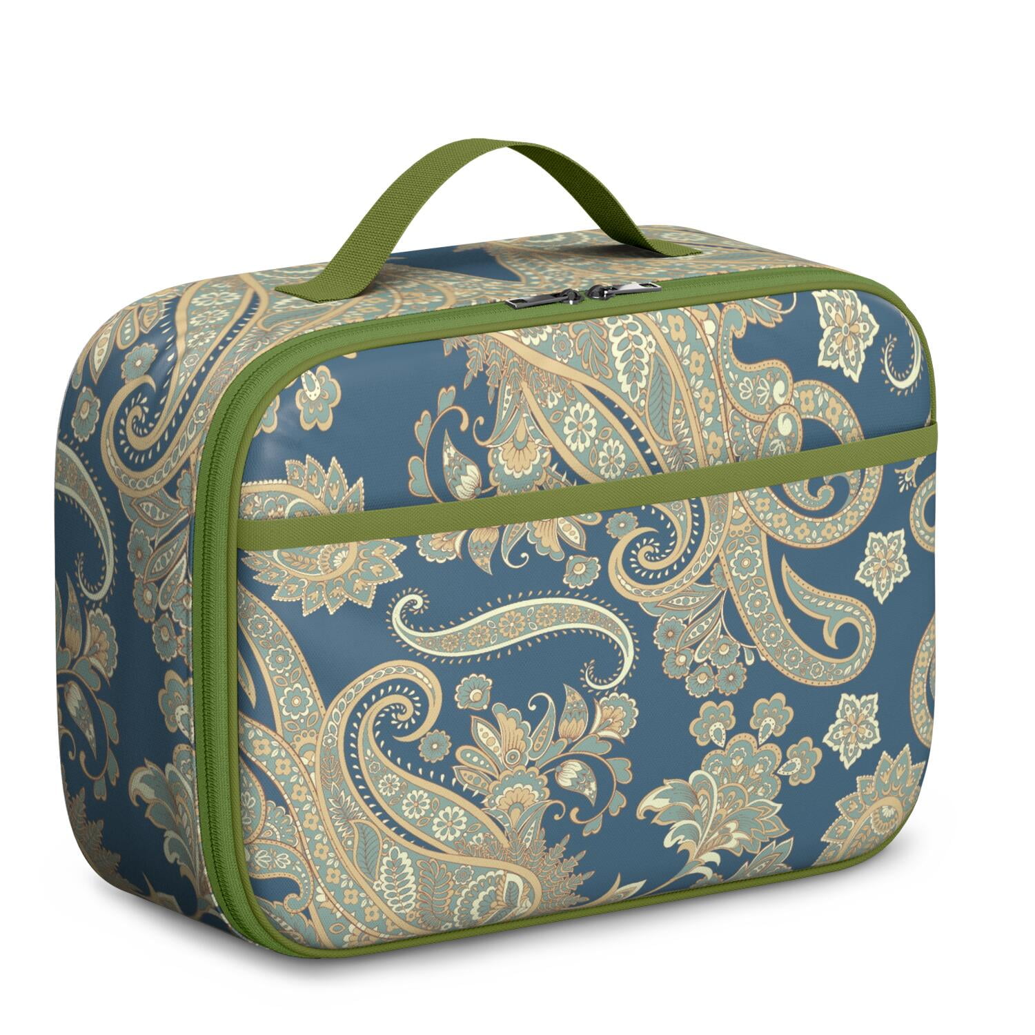 Insulated Lunch Box Bag for with Elegant Vintage Paisley and Colorful ...