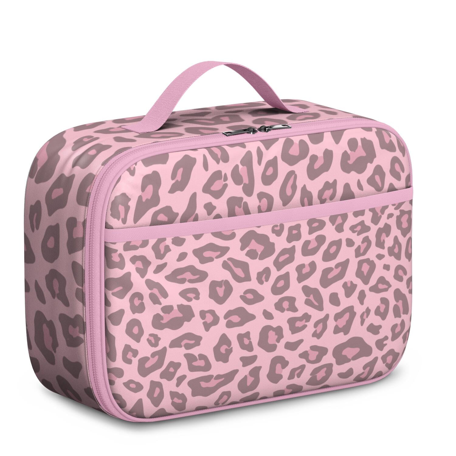 Insulated Lunch Box Bag With Leopard And Animal Texture Print, Durable ...