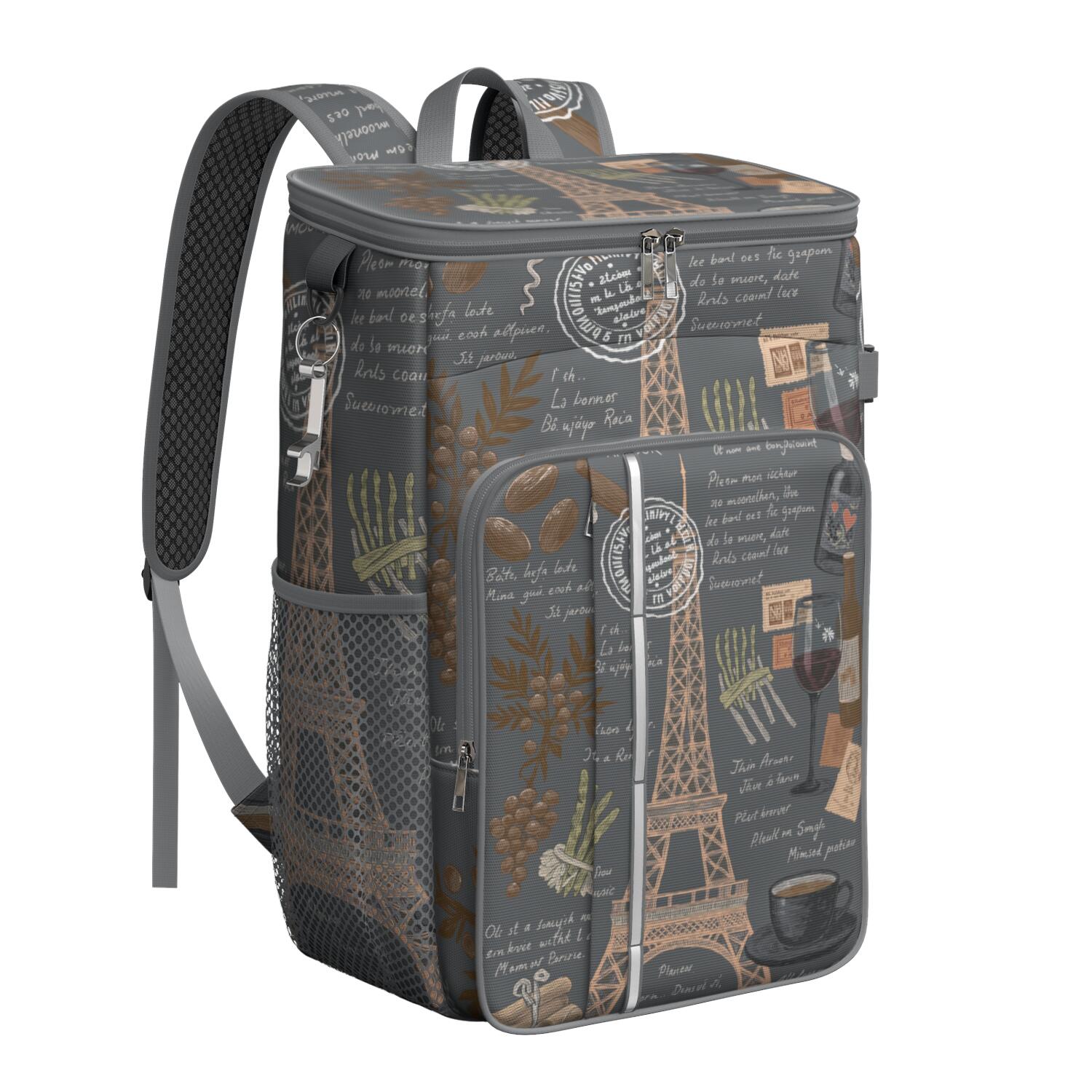 Insulated Lunch Box Cooler Backpack Tower Drink Beverage Beer Bag ...