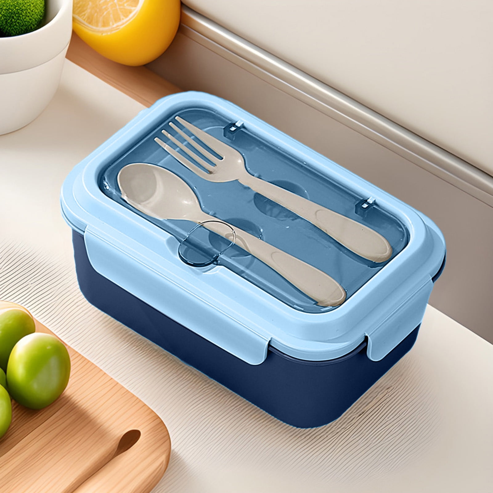 Insulated Lunch Box, Leakproof Compartment Bento Container with 1200ml ...