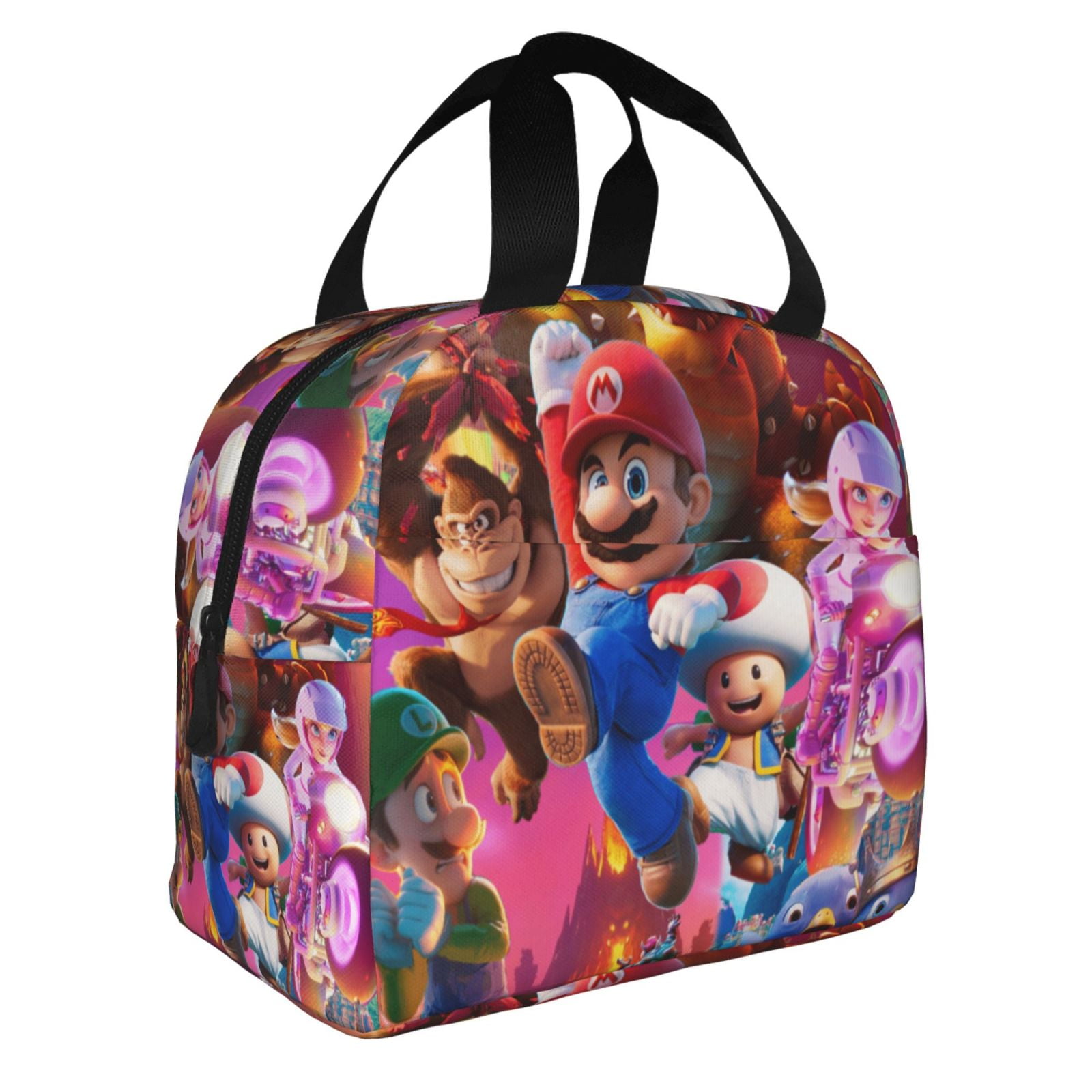 Insulated Lunch Box Super Mario Reusable Lunch Tote Bag Lunch For ...