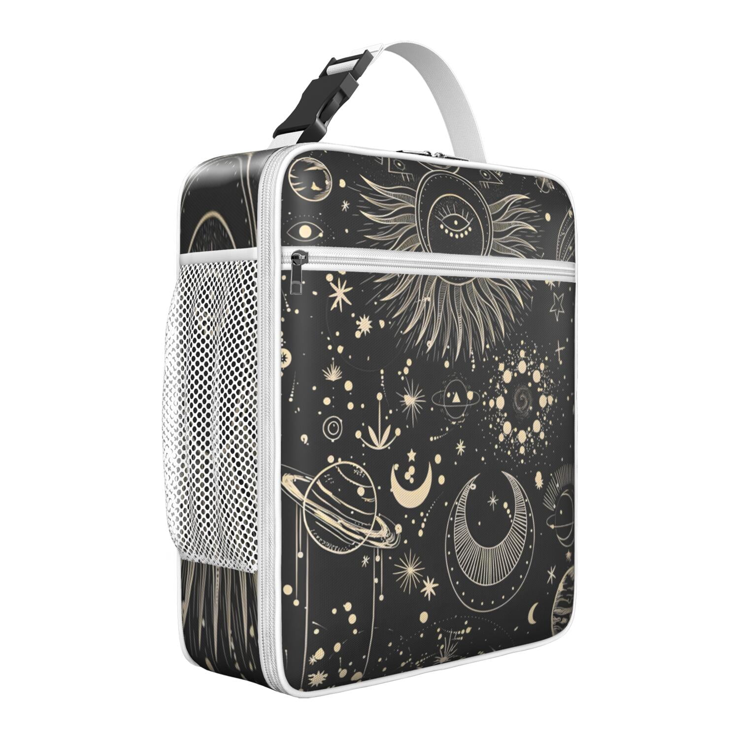 Insulated Lunch Box Tote with Front Pocket, Durable Quality Zippers ...