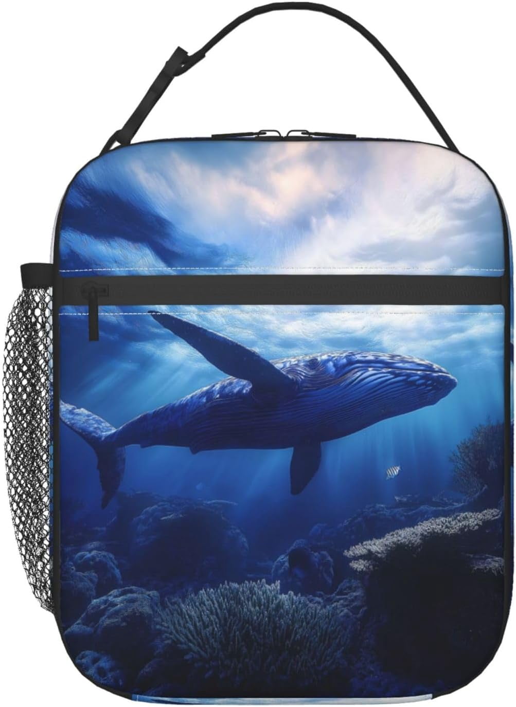 Insulated Lunch Box for Women Men, Whale Lunch Box Reusable Portable ...