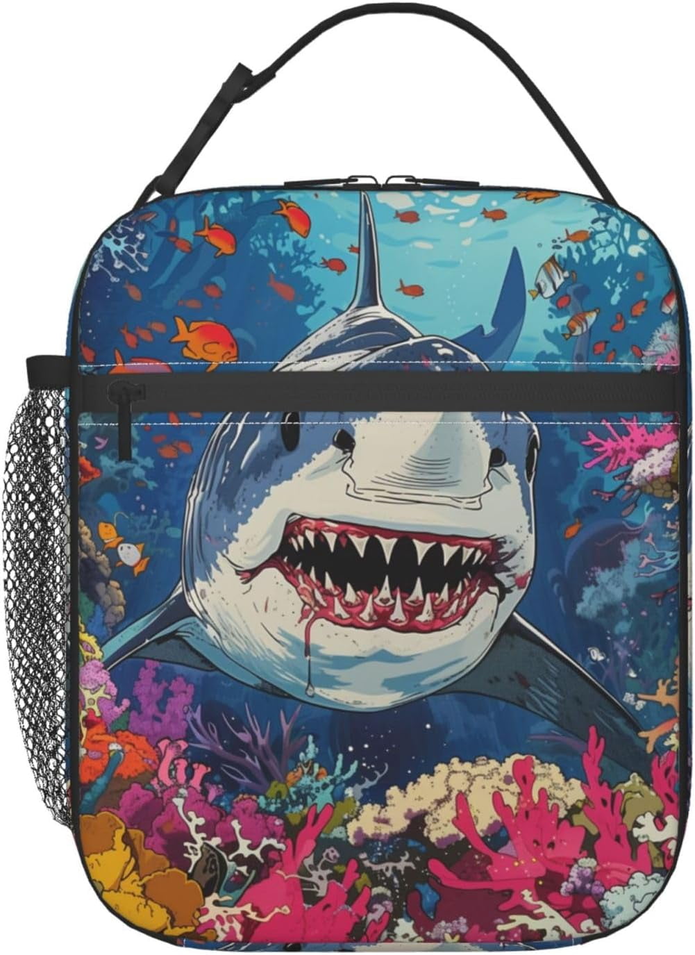 Insulated Lunch Box for Adults Men Shark for Work,Picnic,Travel,Hiking ...