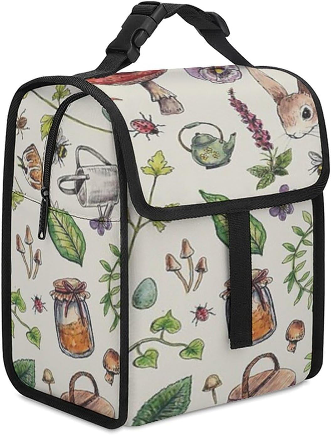 Insulated Lunch Box for Men Women, Cottagecore Light Green Leak-proof ...