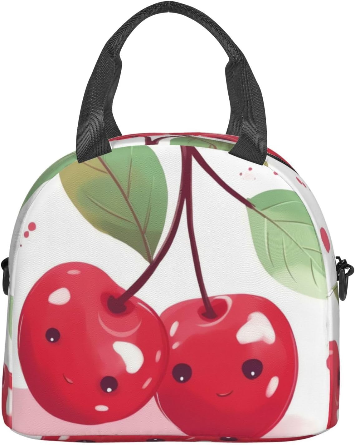 Insulated Lunch Box for Women Men Cute Cherry Lunch Bag with adjustable ...