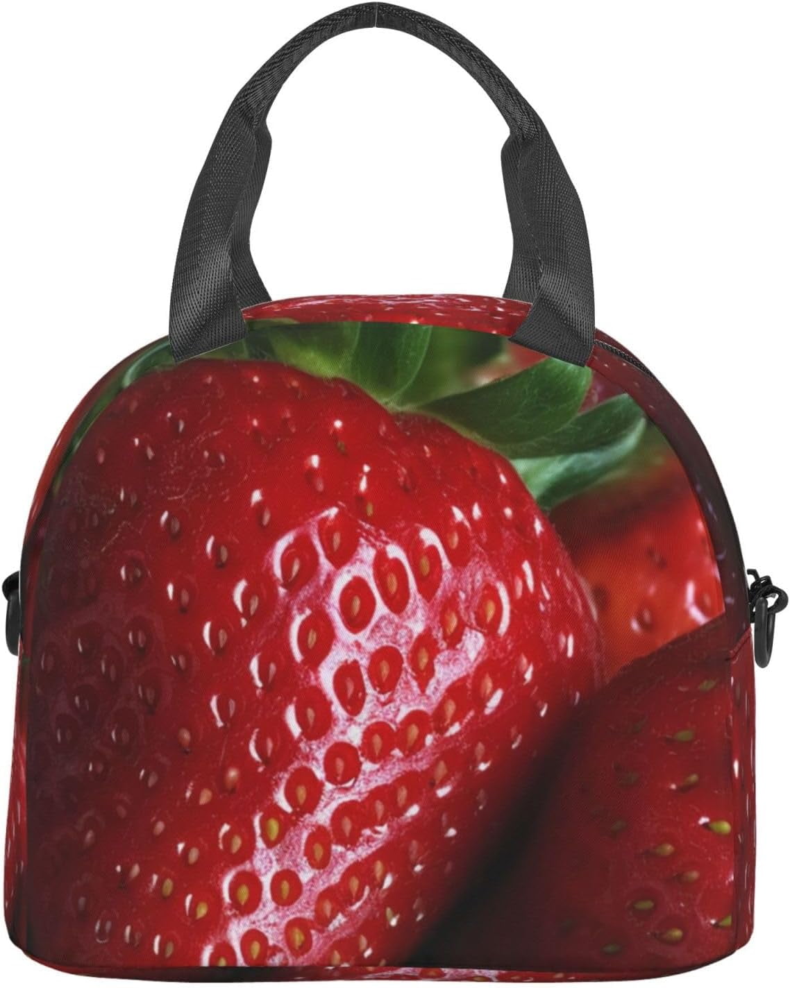 Insulated Lunch Box for Women Men Red strawberry Lunch Bag with ...