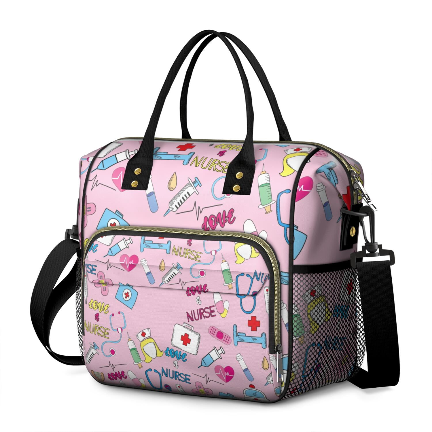 Insulated Lunch Cooler Bag with Funny Nurse and Future Nurse Design ...