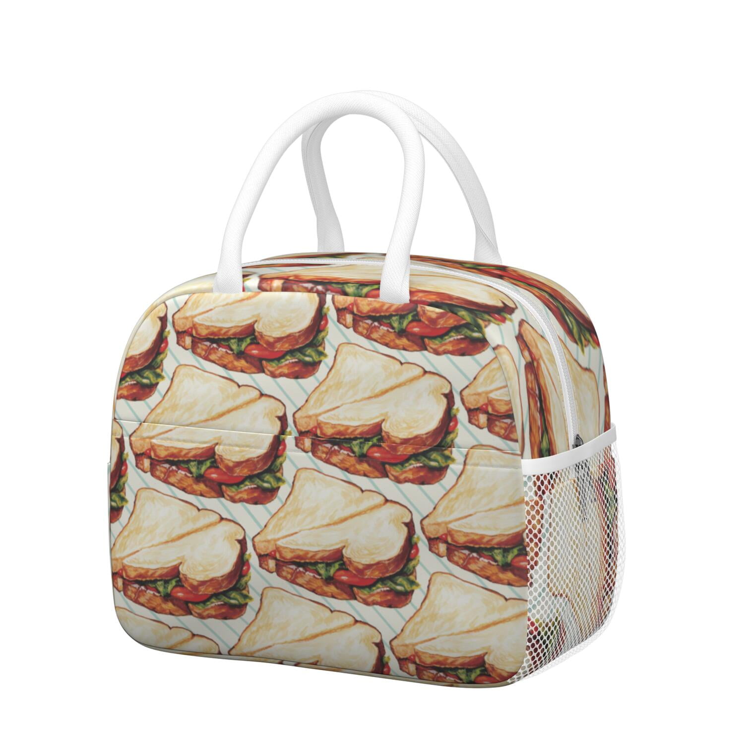 Insulated Lunch Tote for Burgers & Sandwiches - Waterproof, Durable ...