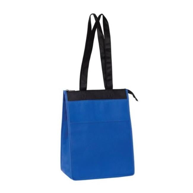 Insulated Lunch Tote with Zipper Closure, Royal Blue - Case of 50 ...