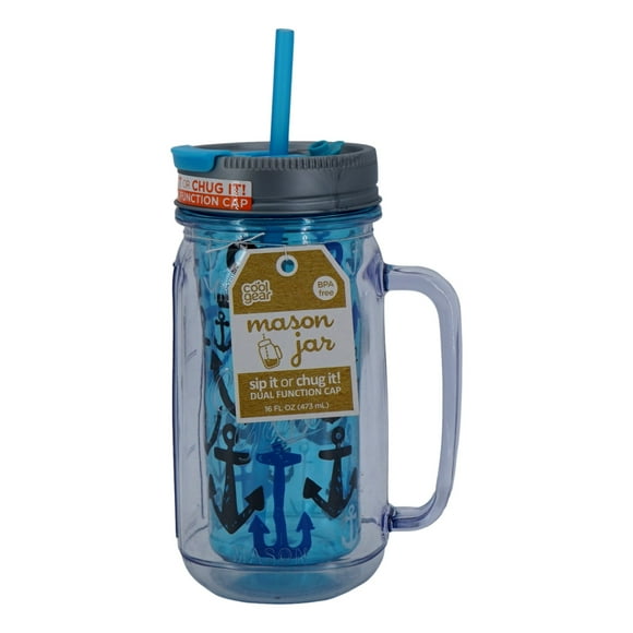 Mason Jars with Straws