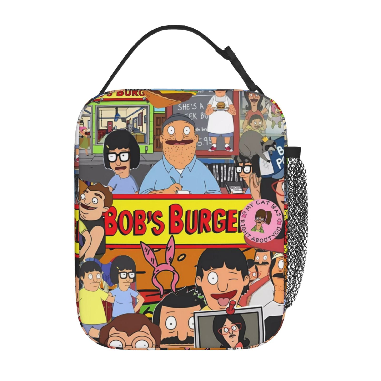 Insulated Meal Box Cooler Tote, Bob's Burgers Lunch Bag with Shoulder ...