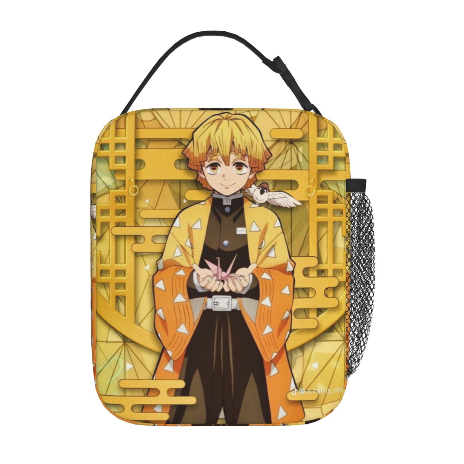 Insulated Meal Box Cooler Tote, Demon Slayer Agatsuma Zenitsu Lunch Bag ...