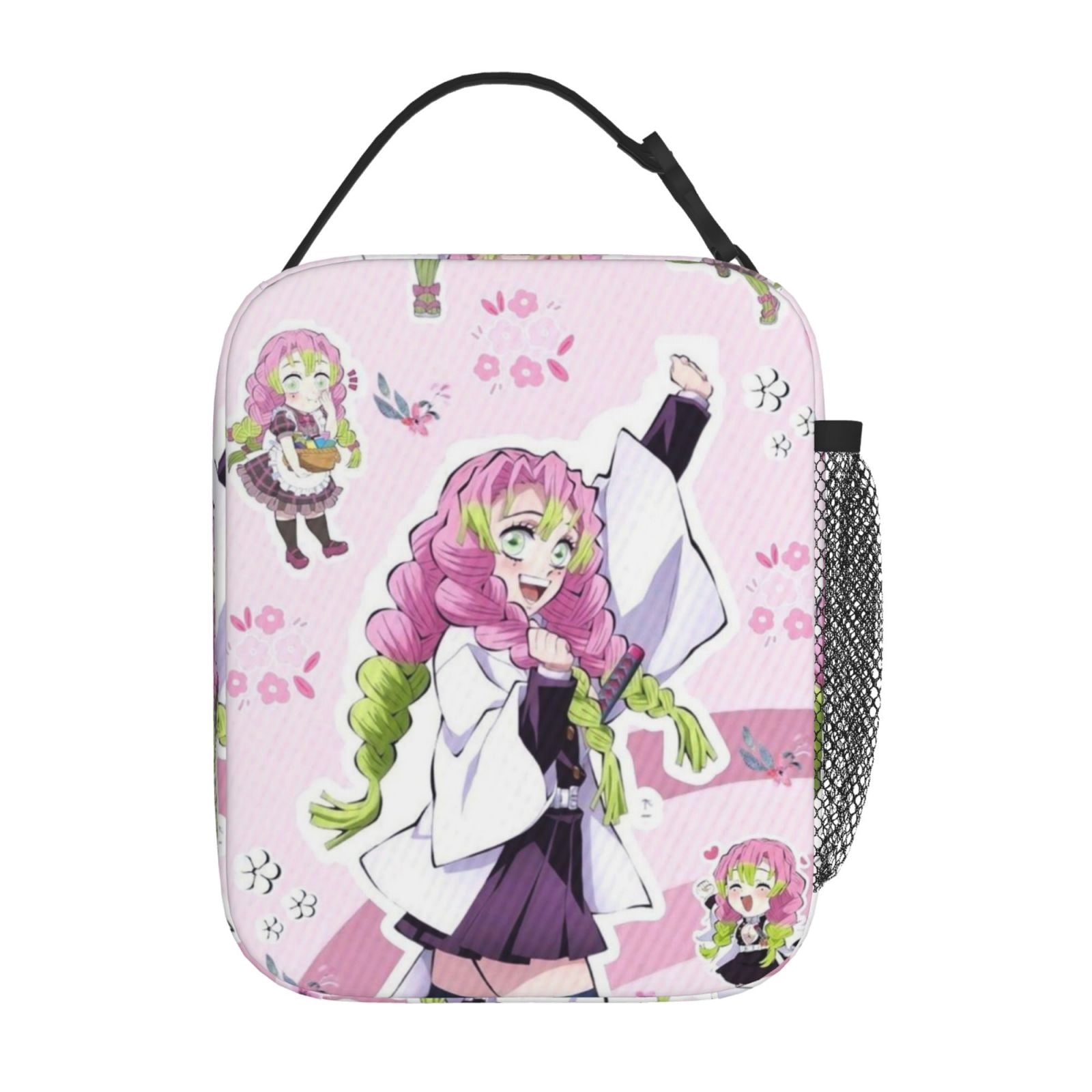 Insulated Meal Box Cooler Tote, Demon Slayer Kanroji Mitsuri Lunch Bag ...