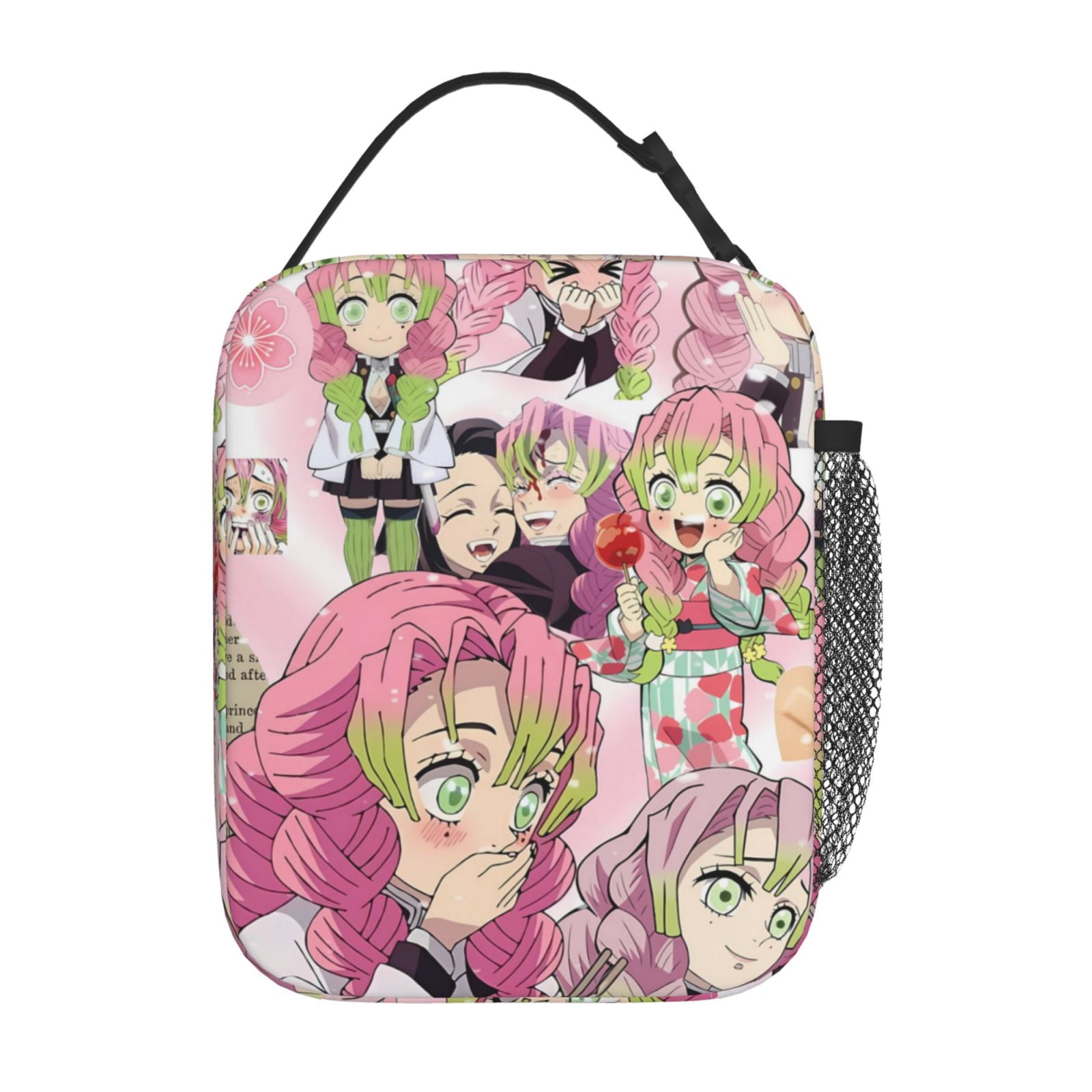 Insulated Meal Box Cooler Tote, Demon Slayer Kanroji Mitsuri Lunch Bag ...