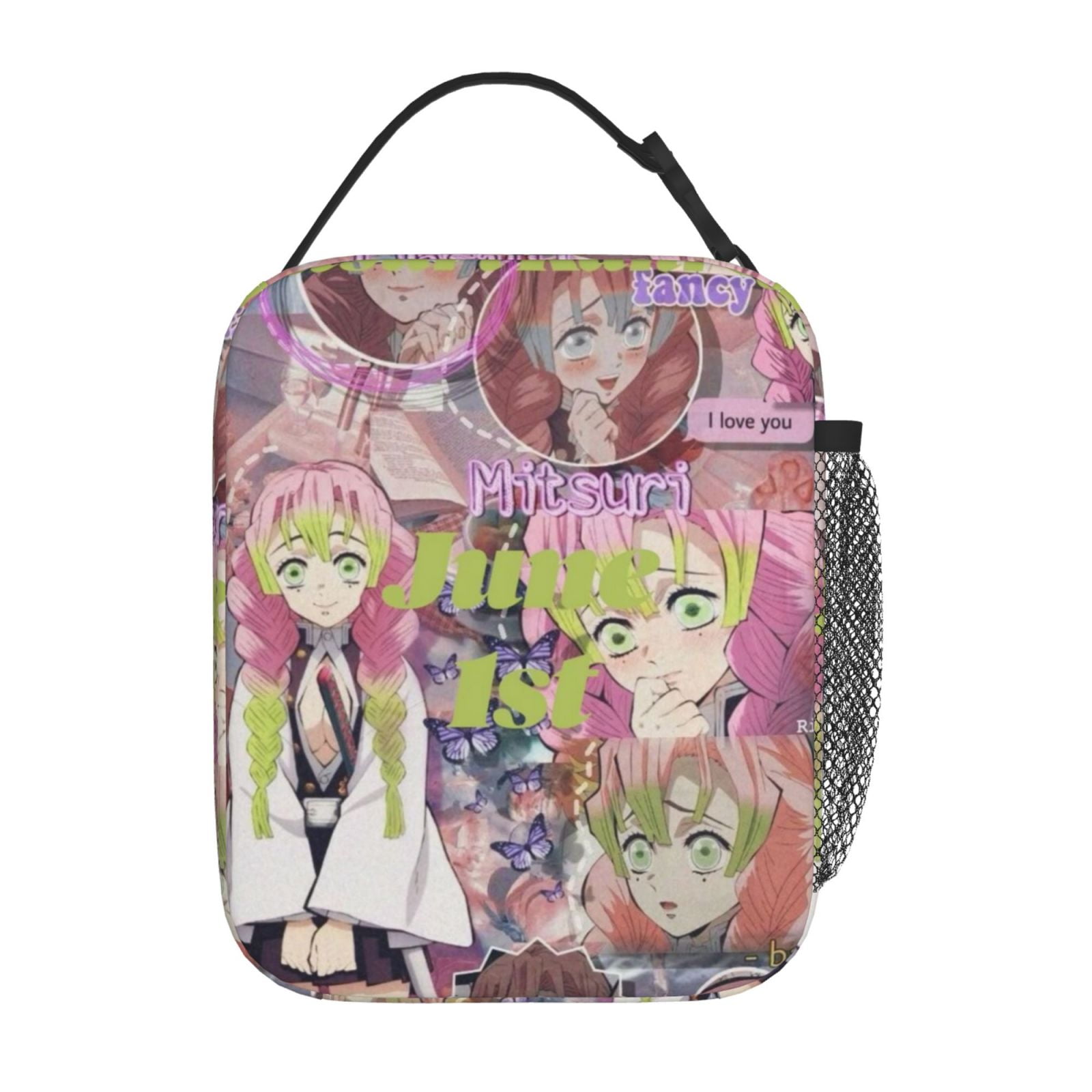 Insulated Meal Box Cooler Tote, Demon Slayer Kanroji Mitsuri Lunch Bag ...