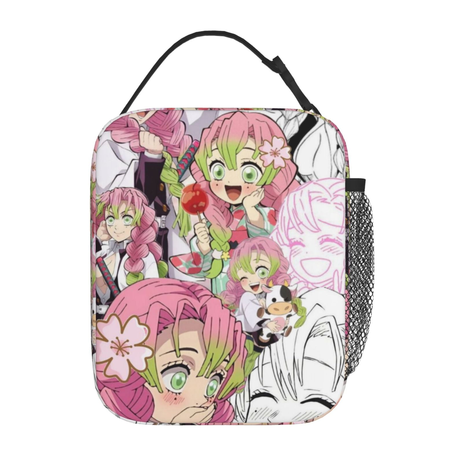 Insulated Meal Box Cooler Tote, Demon Slayer Kanroji Mitsuri Lunch Bag ...
