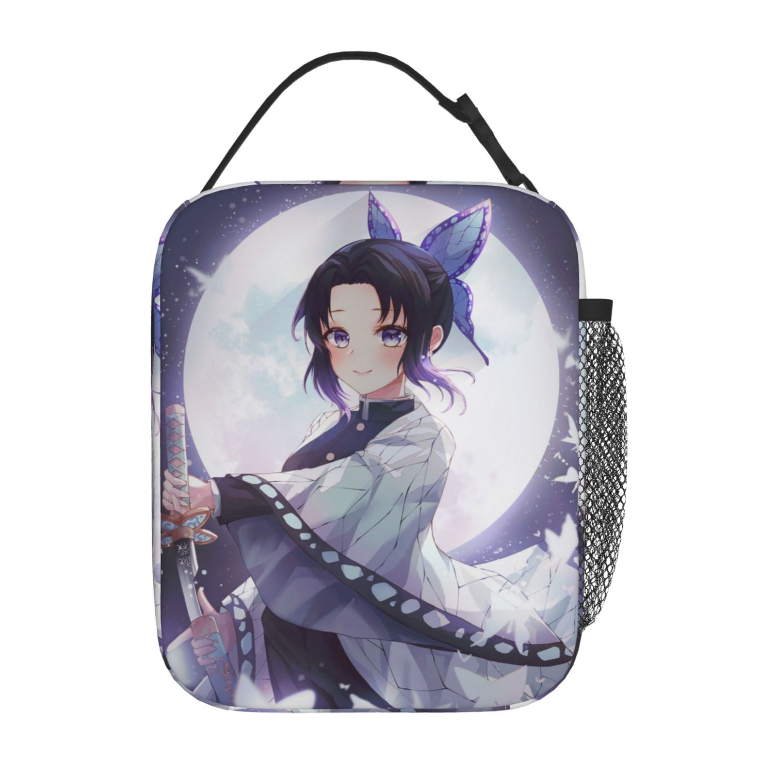 Insulated Meal Box Cooler Tote, Demon Slayer Kochou Shinobu Lunch Bag ...