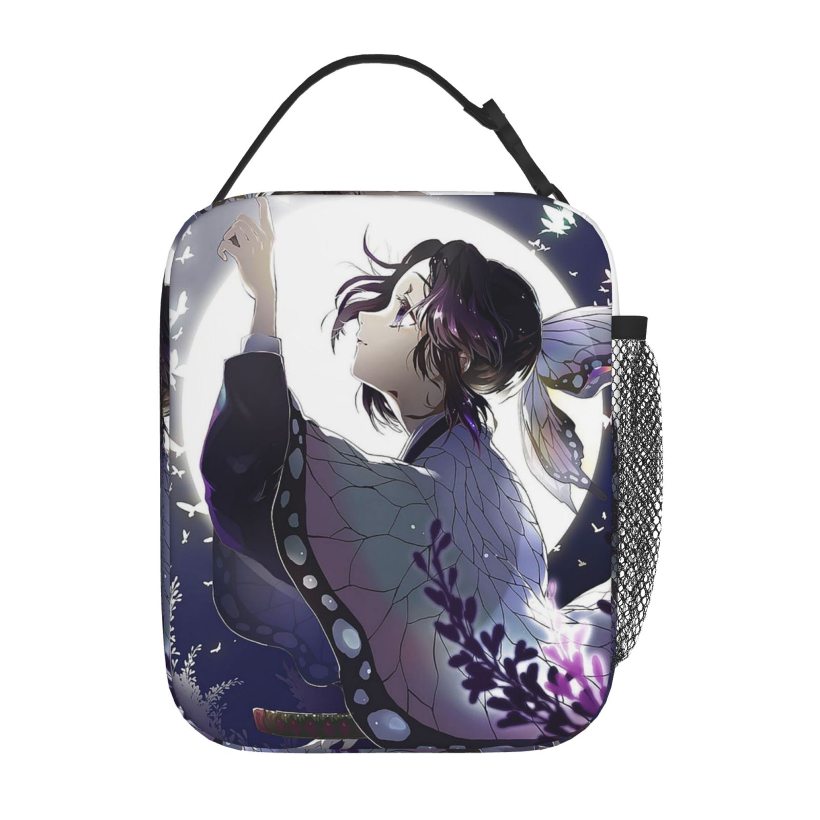Insulated Meal Box Cooler Tote, Demon Slayer Kochou Shinobu Lunch Bag ...