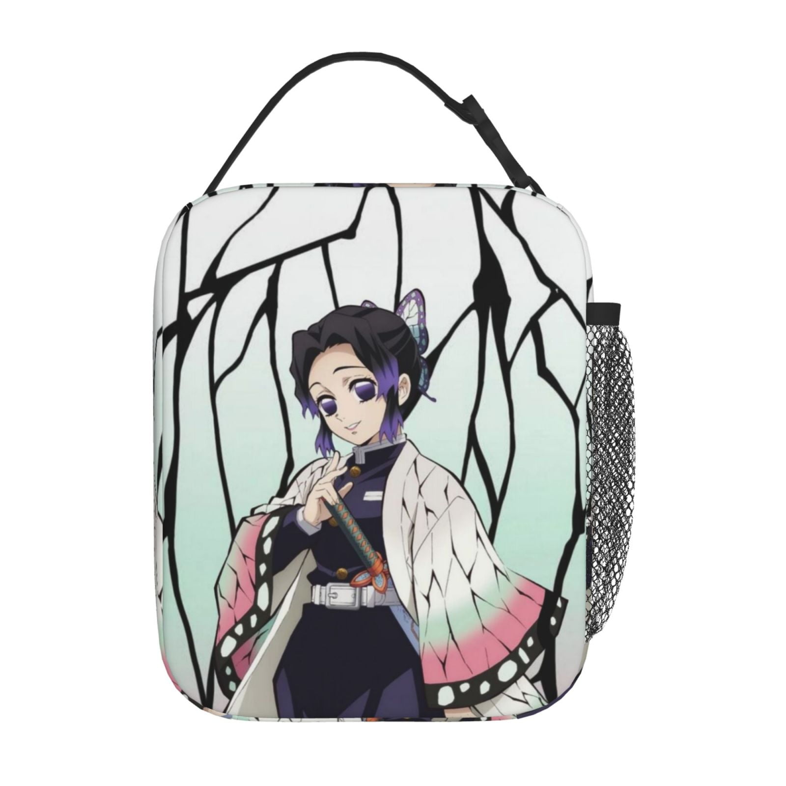 Insulated Meal Box Cooler Tote, Demon Slayer Kochou Shinobu Lunch Bag ...