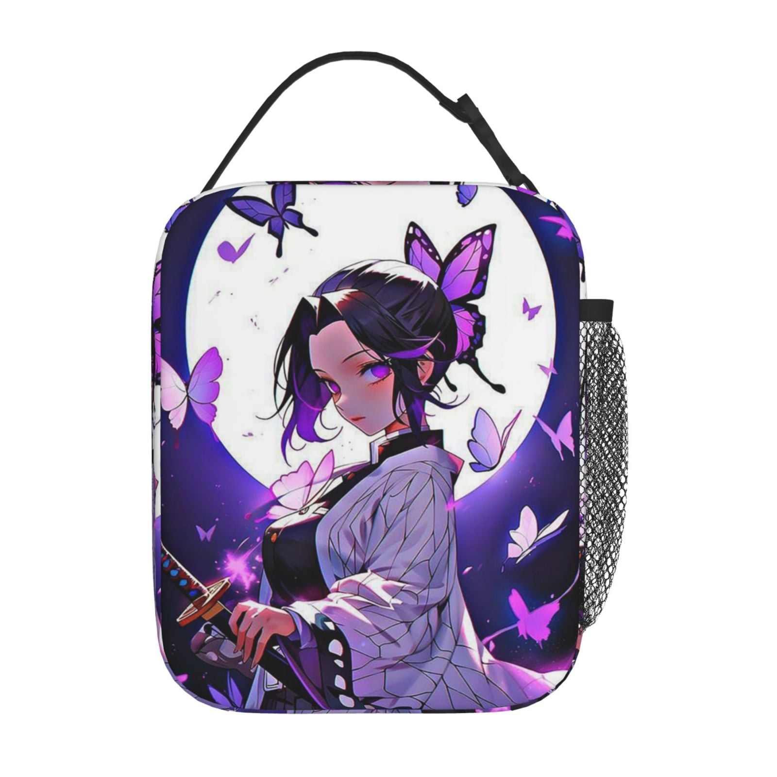 Insulated Meal Box Cooler Tote, Demon Slayer Kochou Shinobu Lunch Bag ...