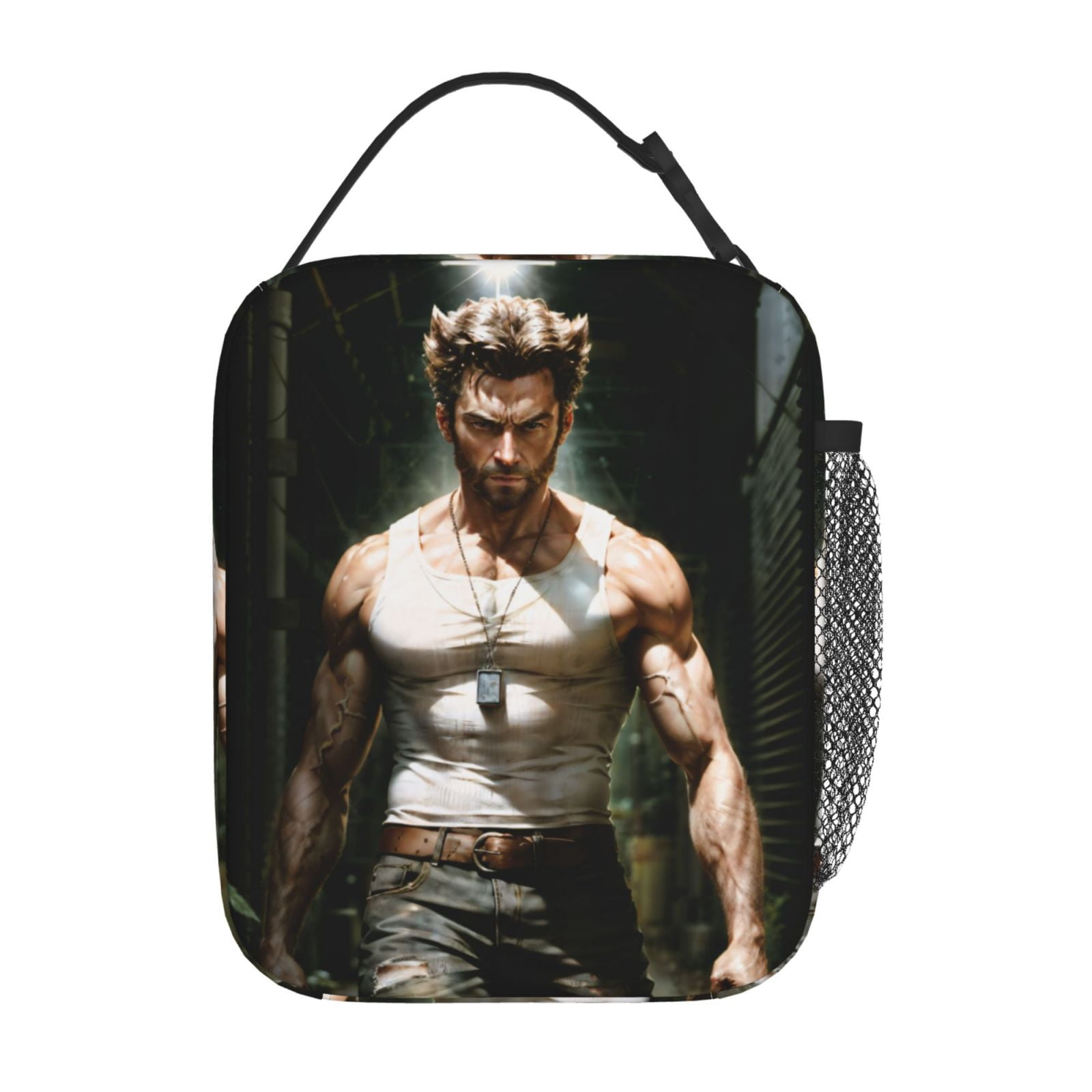 Insulated Meal Box Cooler Tote, Hugh Jackman Wolverine Lunch Bag with ...