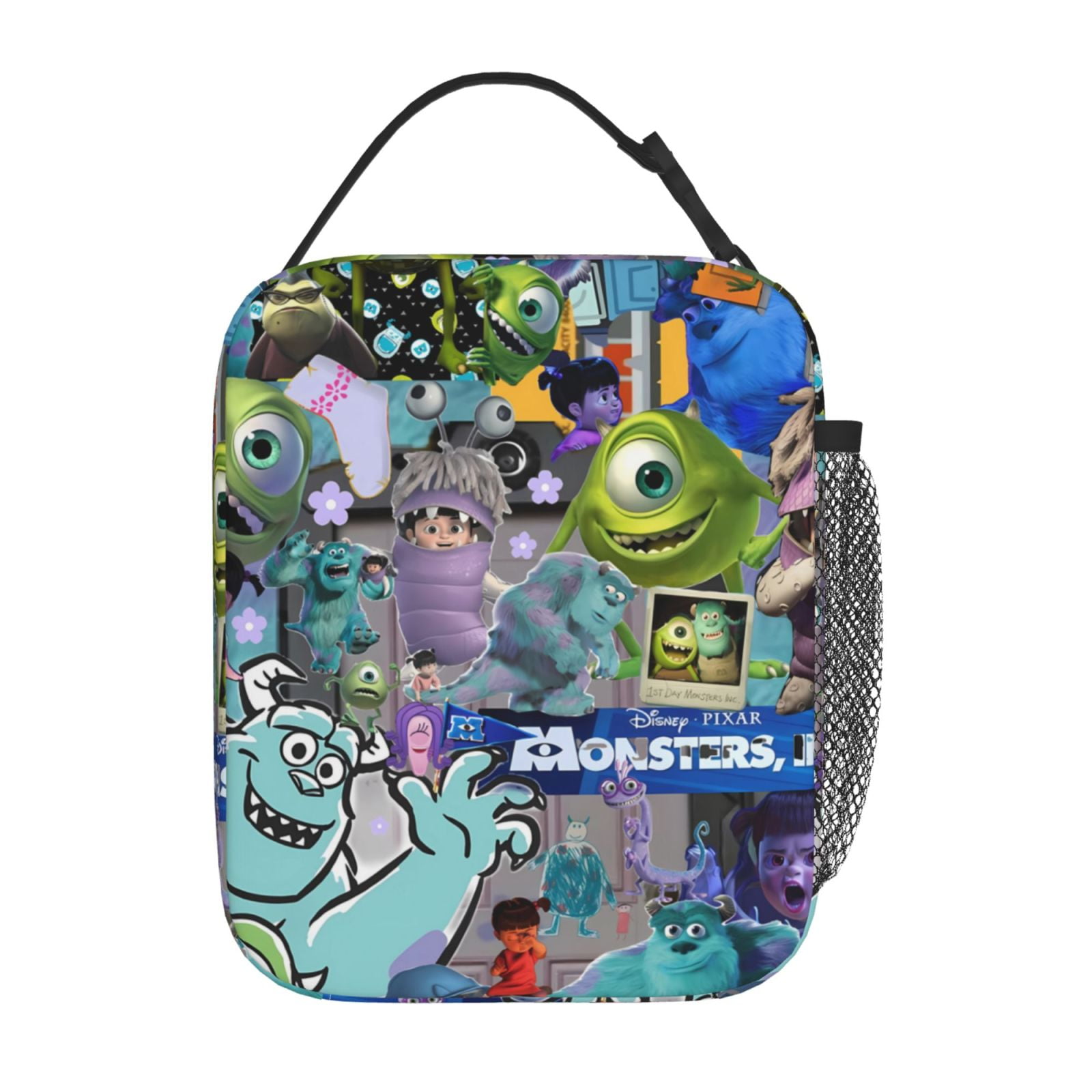 Insulated Meal Box Cooler Tote, Monsters Inc Lunch Bag with Shoulder ...