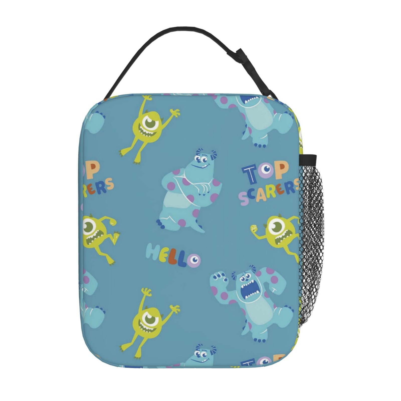 Insulated Meal Box Cooler Tote, Monsters Inc Lunch Bag with Shoulder ...