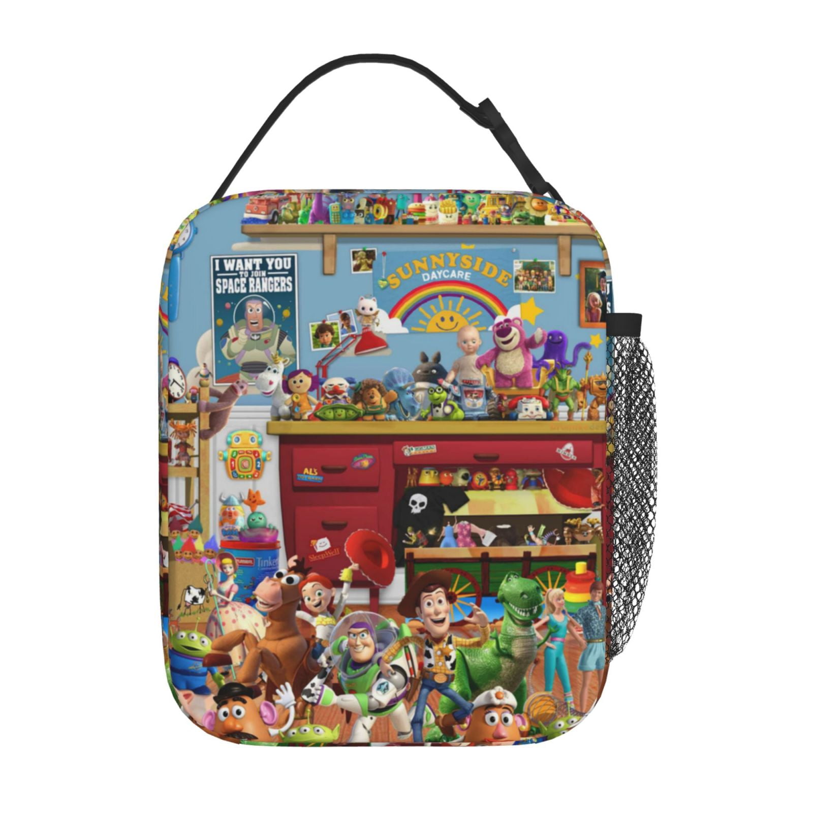 Insulated Meal Box Cooler Tote, Toy Story Lunch Bag with Shoulder Strap ...
