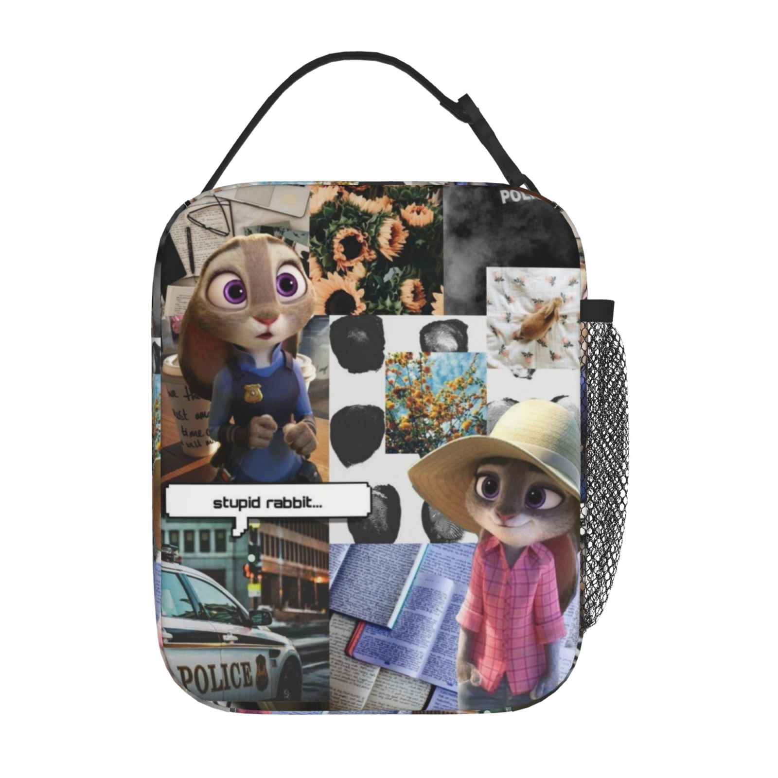 Insulated Meal Box Cooler Tote, Zootopia Lunch Bag with Shoulder Strap ...