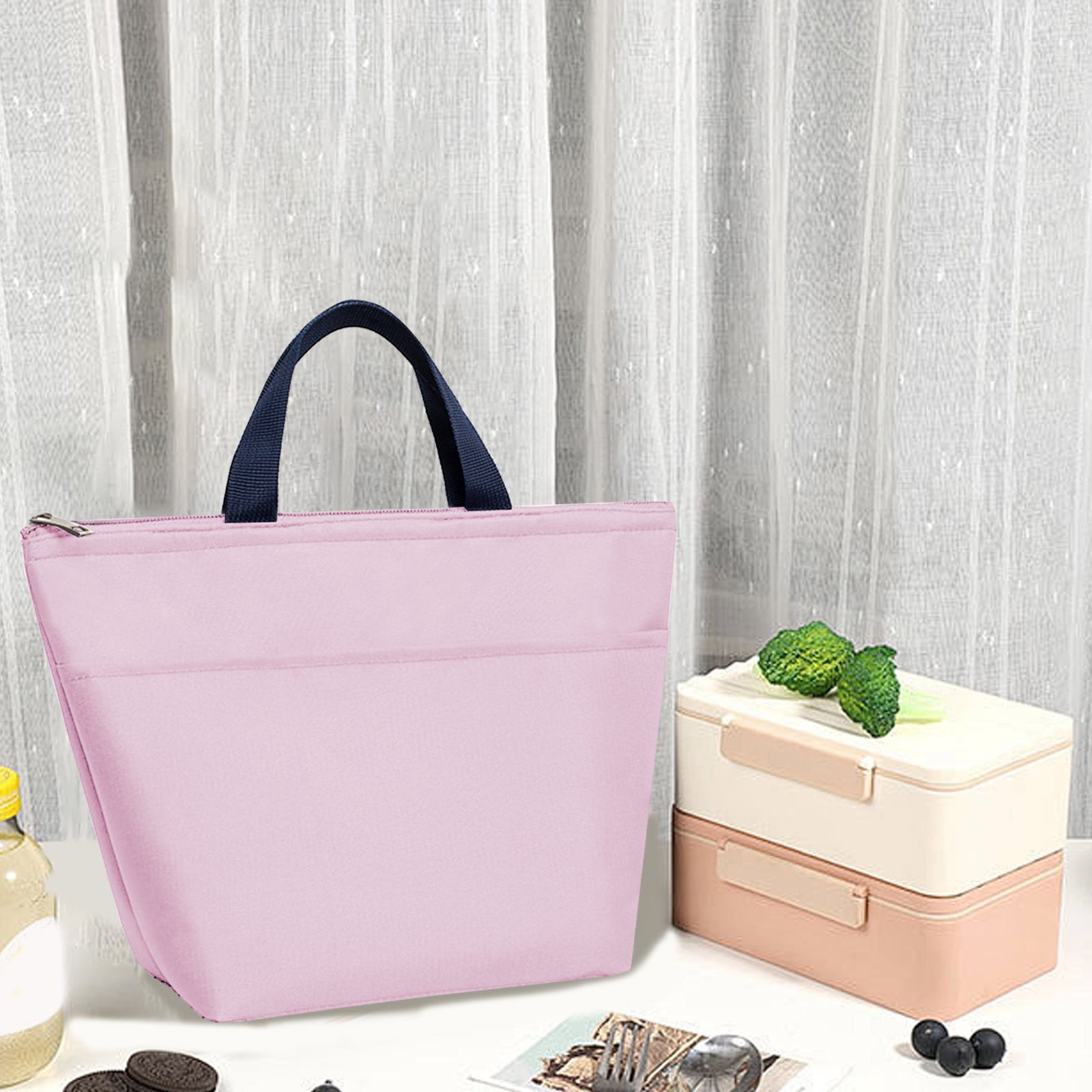 Insulated Meal Tote, Leakproof Liner, Portable Food Carrier, for Office ...