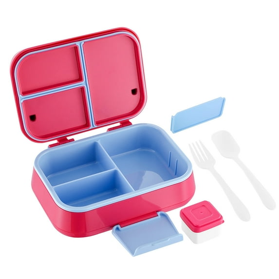 Insulated Microwaveable Lunch with Detachable Dividers Leakproof ...