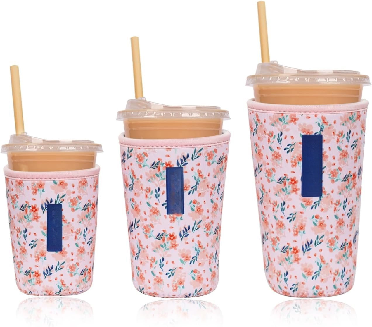 Insulated Neoprene Iced Coffee Cup Sleeve, Durable Drink Sleeve for ...