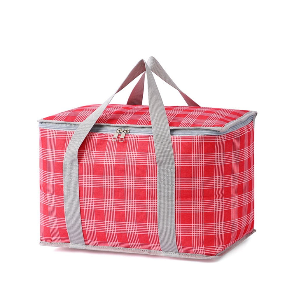 Insulated Picnic Storage Bag Beach Bag With Double Straps Foldable ...