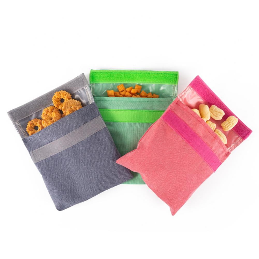 Insulated Reusable Eco Snack bag, Sandwich bag, Food Pouch, Lunch Bag ...