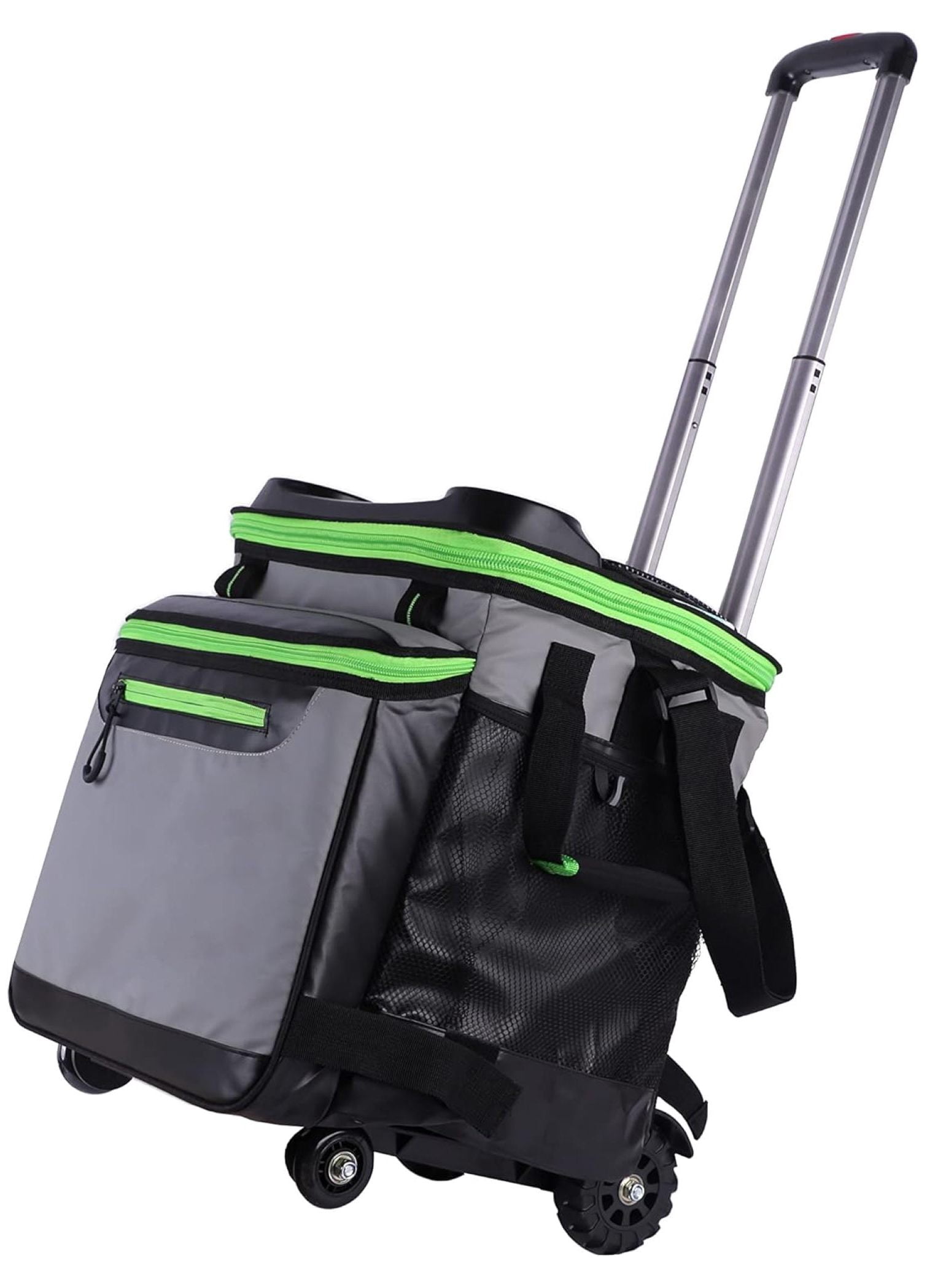 Insulated Rolling Beach Cooler with All Wheels for Beach, Camping and ...