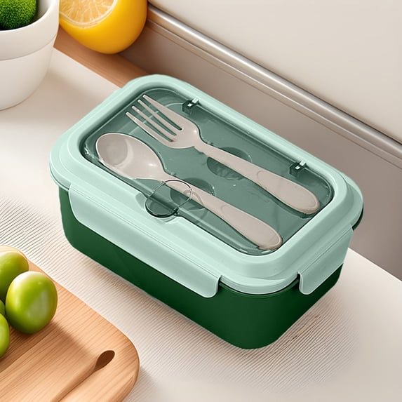 Insulated Sealed Compartmented Lunch Box Microwave Safe Portable Food ...