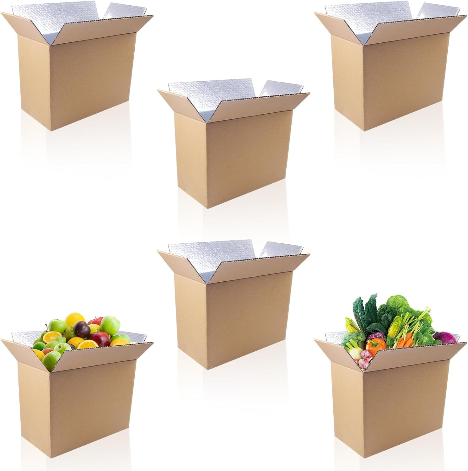 Insulated Shipping Boxes for Shipping Frozen Food-11" x 6.1" x 7.87" (6 ...