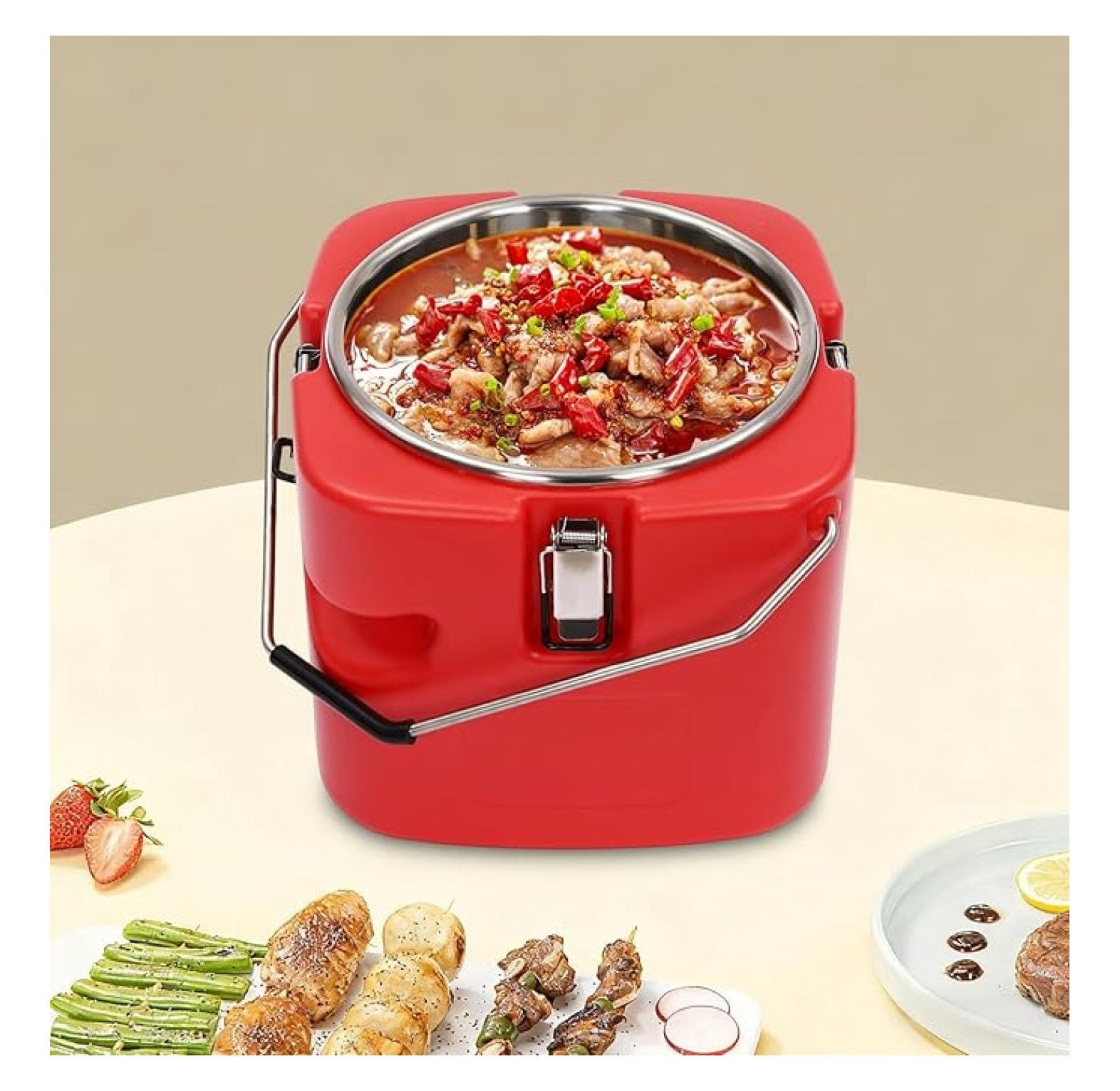 Insulated Soup Container 2.5 Gallon - Food Warmer for Catering, Hot ...