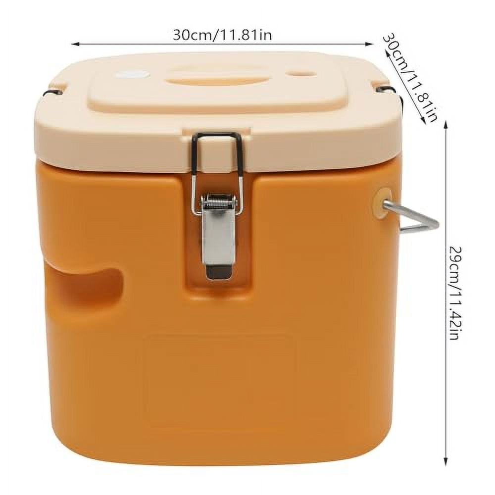 Insulated Soup Container, 9.5L/2.5Gal Commercial Food Warmer Insulated ...
