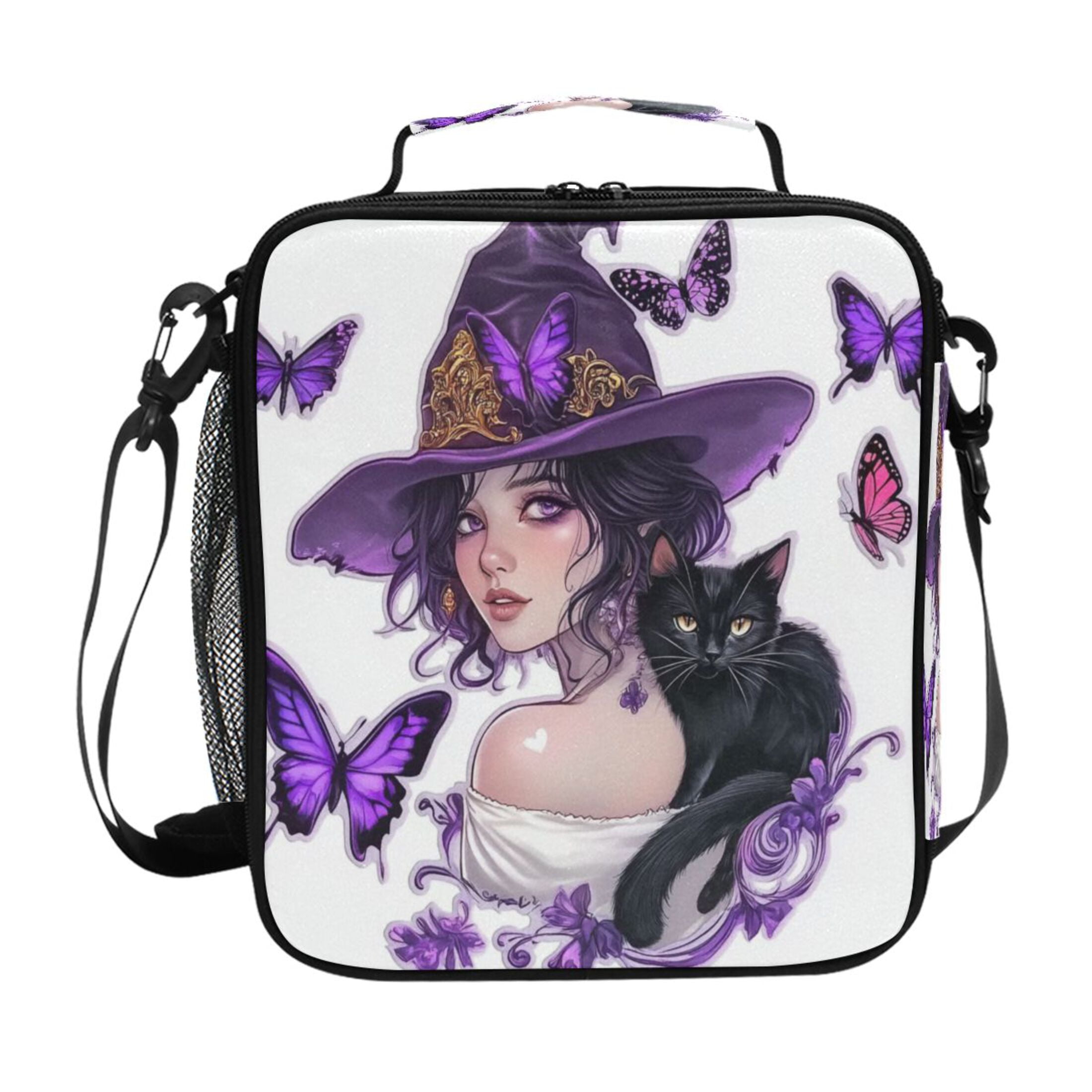 Insulated Square Lunch Bag 10.5" Leakproof Food Container Reusable ...