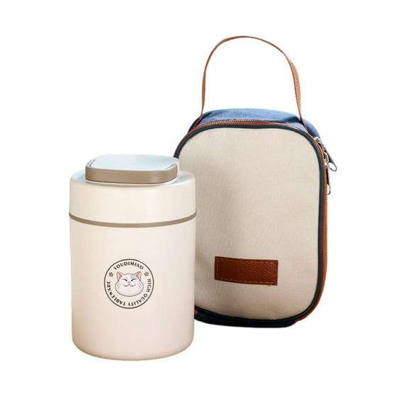 Insulated Stainless Steel Breakfast Cup with Lid And Handle, Portable ...