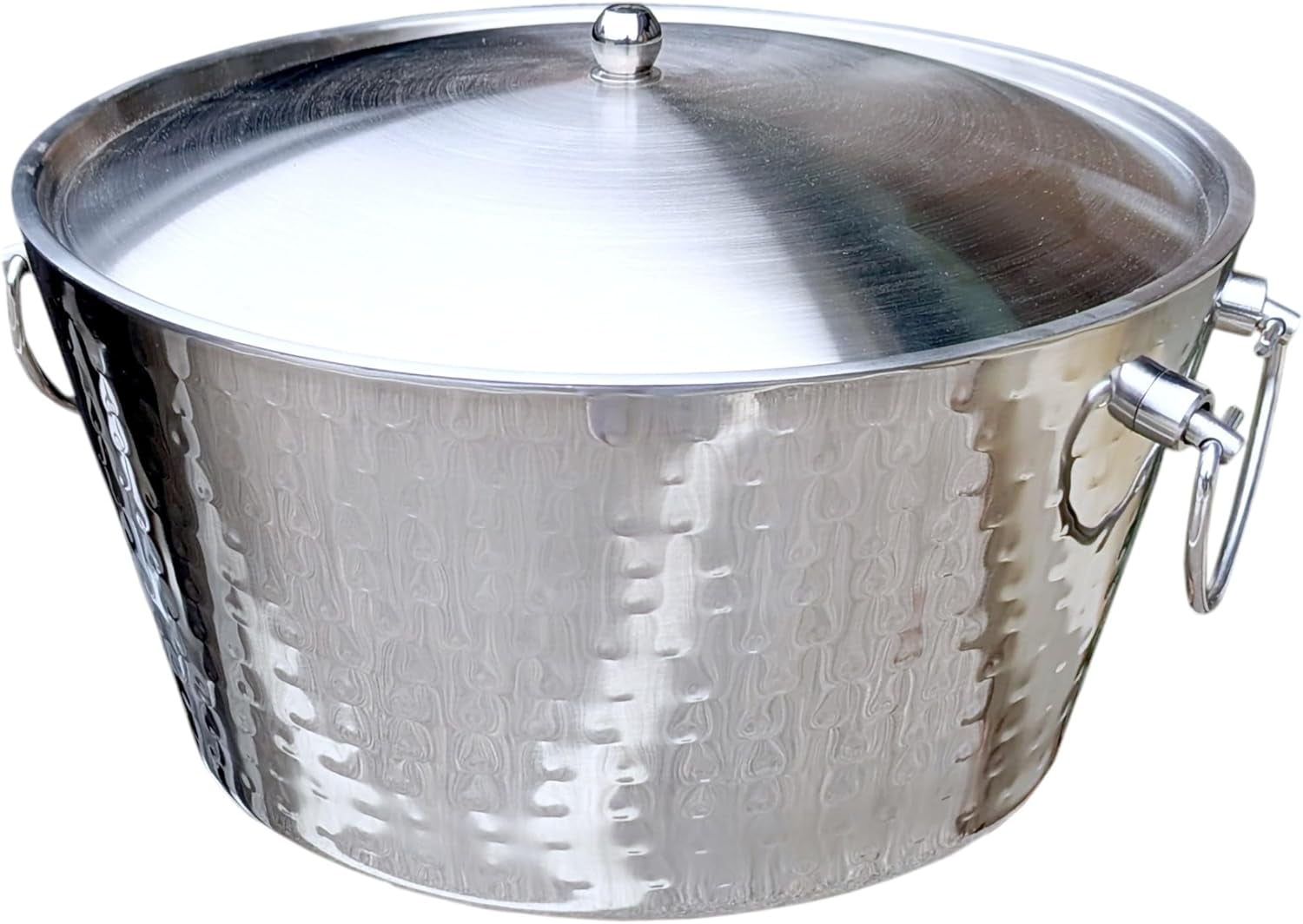 Insulated Stainless Steel Large Ice Bucket with Lid for Parties ...
