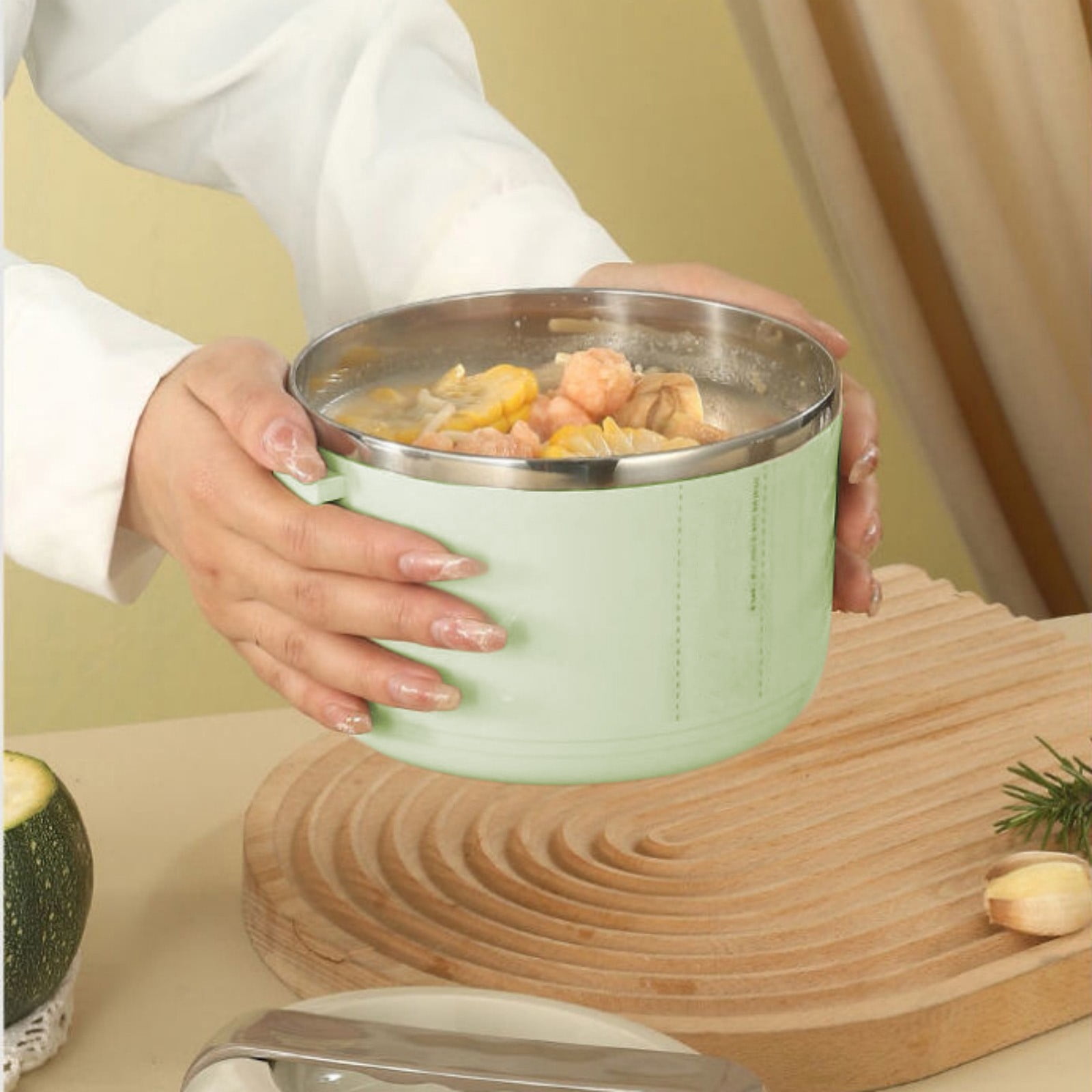 Insulated Stainless Steel Lunch Box with Removable Inner Liner ...