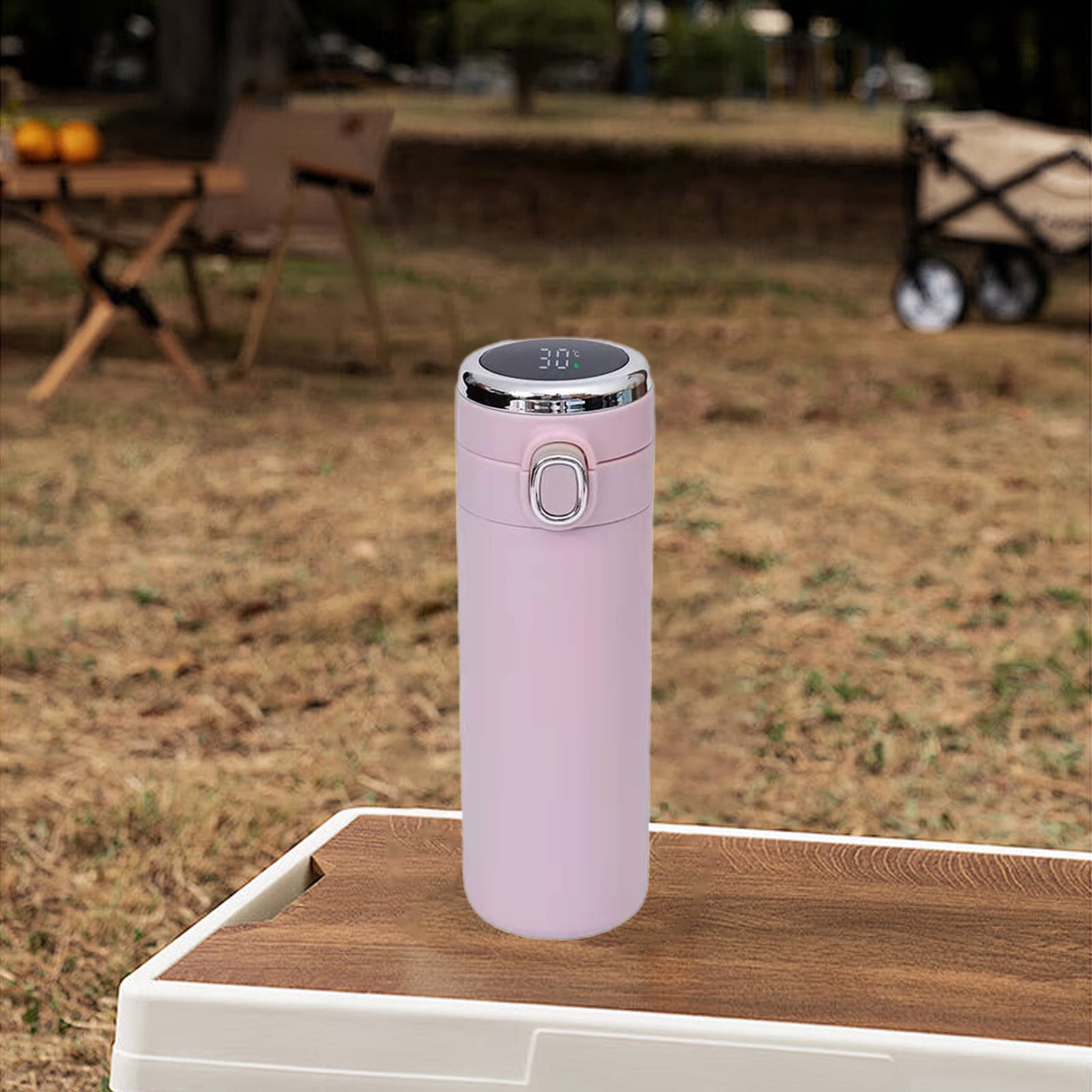 Insulated Stainless Steel Pea Cup, Vacuum Bouncing Lid, Temperature ...