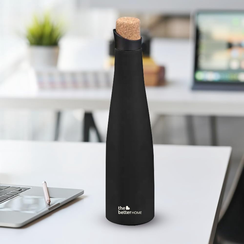 Insulated Stainless Steel Water Bottle With Cork Cap Pack Of 1 - 750ml ...