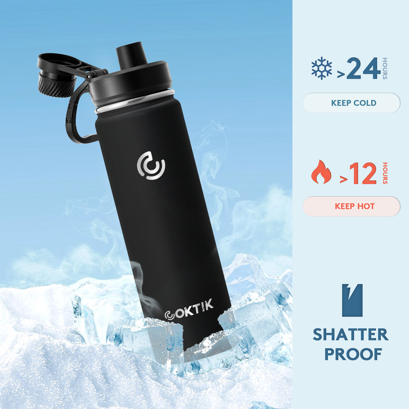 Simple Modern Summit Water Bottle Straw Lid Vacuum Insulated Stainless ...