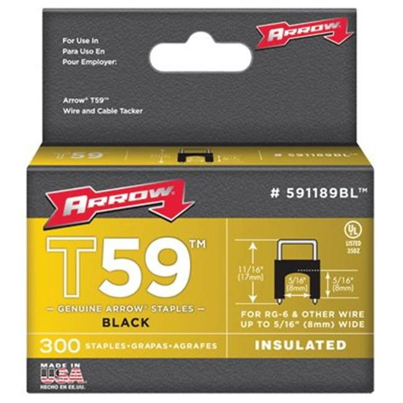 Insulated Staple Blk 300-Box - Black - Walmart.com