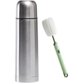 Insulated Thermal Bottle With Cup Stainless Steel Coffee Flask For Hot ...